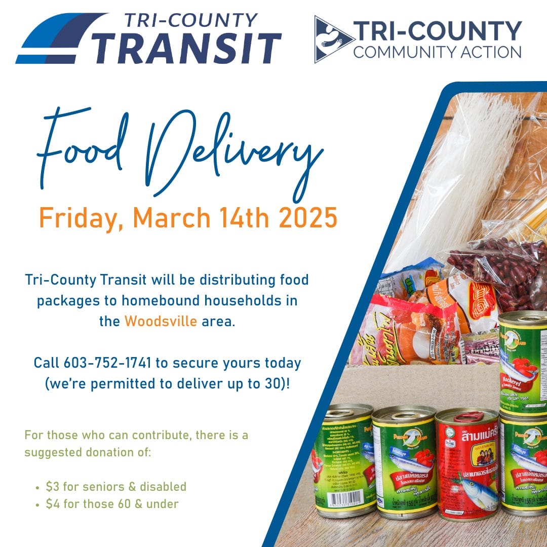 Tri-County Food Delivery - Woodsville Area - TCCAP